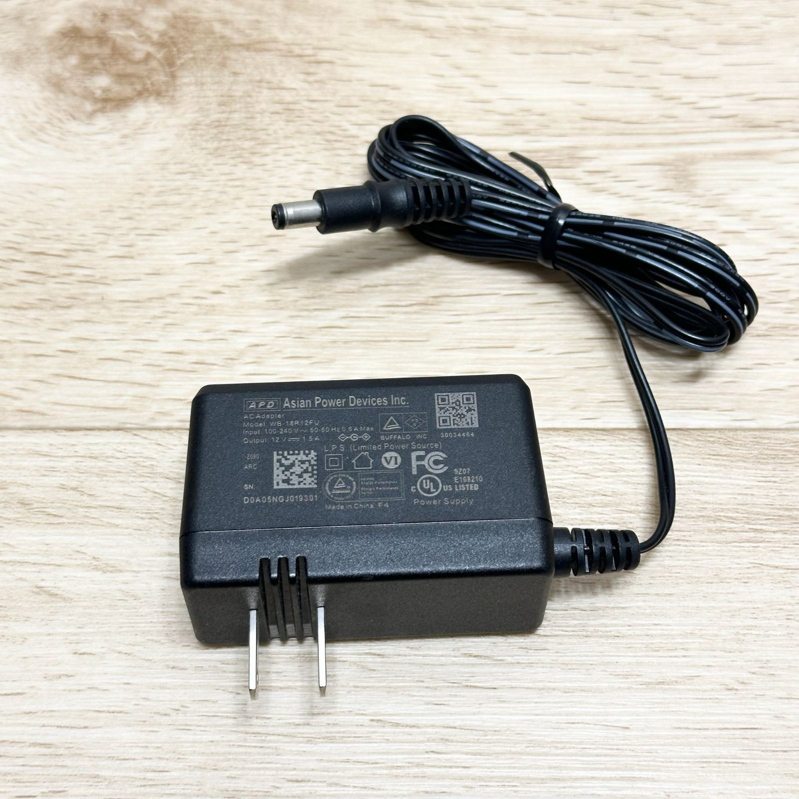 BUFFALO バッファロー APD 純正 ACアダプター WB-18R12FU 12V 1.5A 通電確認済み WiFiルーター 外付け ...