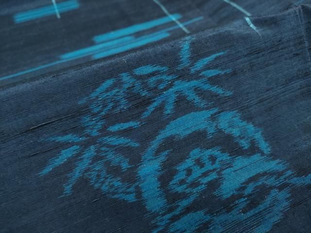 平和屋着物○上質な紬 笹松文 正絹 逸品 未使用 DAAW5442ud