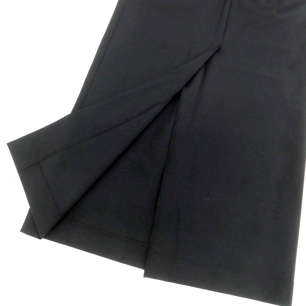 【新品アウトレット】スカリオーネ SCAGLIONE ストレッチ ウールナイロン ロングスカート ブラック【サイズ表記なし（S位 ...