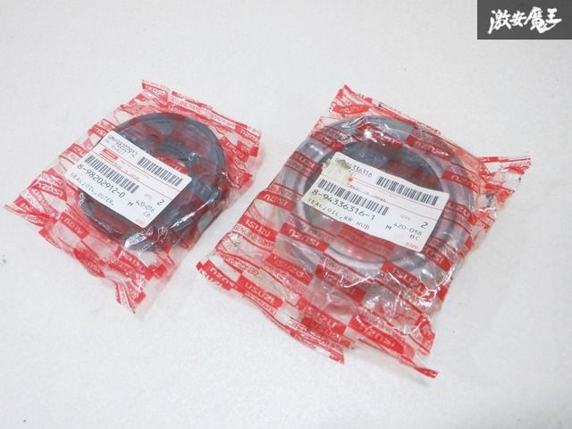 未使用 いすゞ 純正 エルフ リア ホイール ハブ オイル シール 8-98202912-0 18-94336316-1 2枚入り セット ...