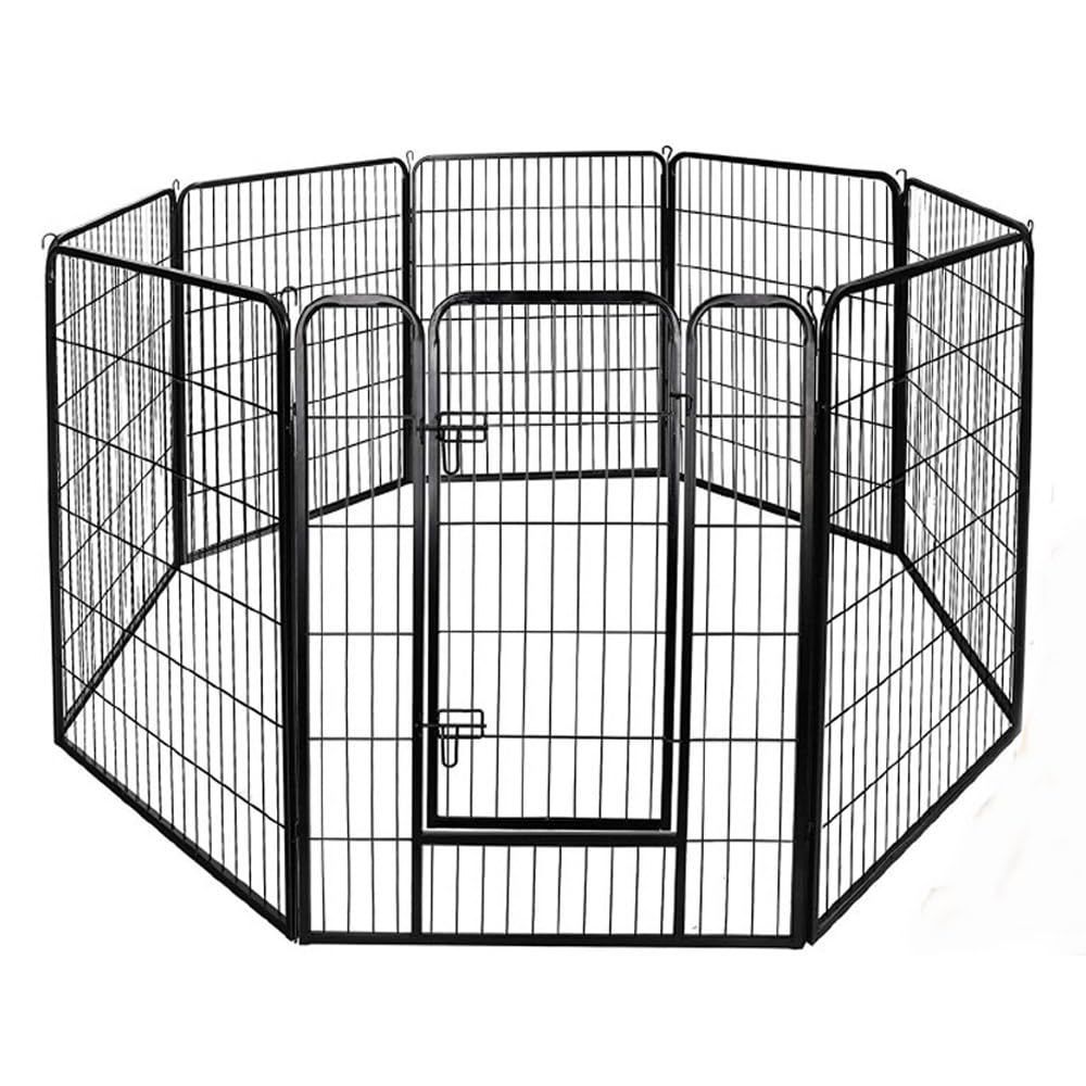 【在庫処分】ペットケージ パネル8枚 中大型犬用? ペットサークル 四角ポール 折り畳み式 ペットフェンス ペットフェンス ゲージ ...