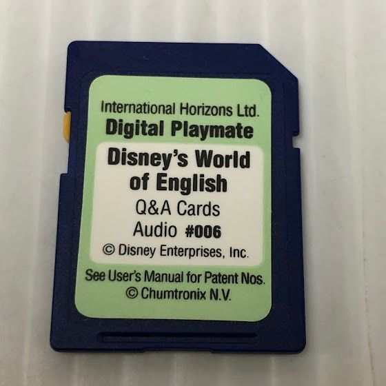 ディズニー英語システム プレイメイト用 SDカード Q&A対応 #006 b-006 DWE ワールドファミリー - メルカリ