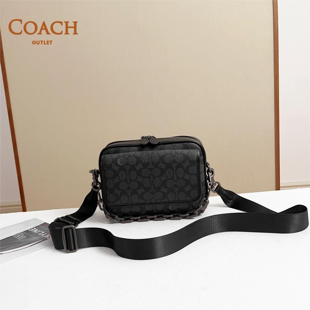 COACH コーチ CR712 アウトレット チャーター フラップ クロスボディ 24・シグネチャー キャンバス - メルカリ