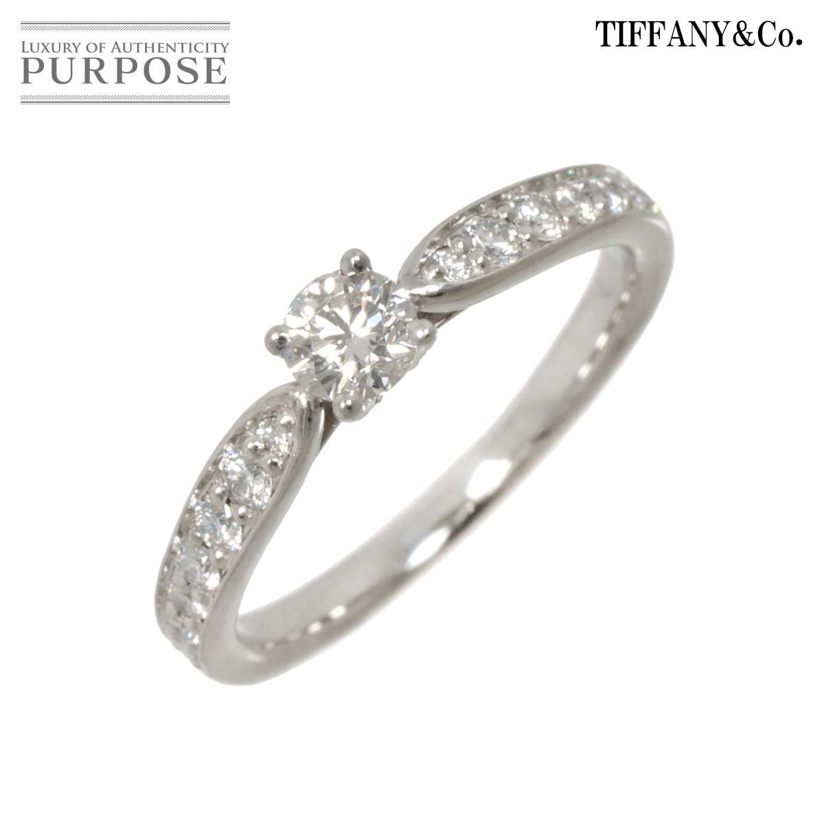 ティファニー TIFFANY&Co. ハーモニー ダイヤ 0.21ct G/VS2/3EX 7号 リング Pt プラチナ 指輪 Harmony Ring【鑑定書付き】 90254844 - メルカリ