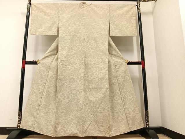 平和屋着物○結城紬 100亀甲 草花文 正絹 逸品 AAAW0001ph - メルカリ