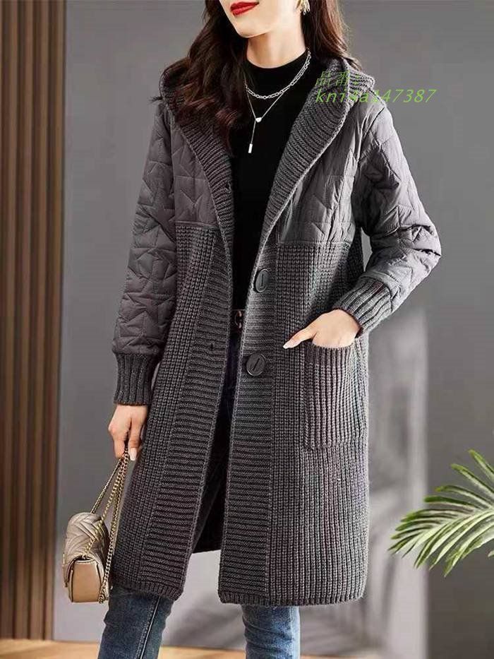 コート ロングカーディガン ニットコート ロングニット コーディガン