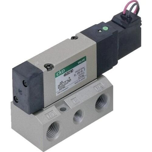 【新品・2営業日で発送】シーケーディ(CKD) CKD 電磁弁 4Kシリーズパイロット式5ポート弁セレックスバルブ 接続口径Rc1／8 ...