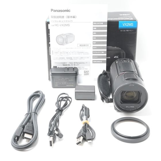 パナソニック Panasonic 4K デジタルビデオカメラ HC-VX2MS-K パナソニック Panasonic 4K デジタルビデオカメラ HC-VX2MS-K
