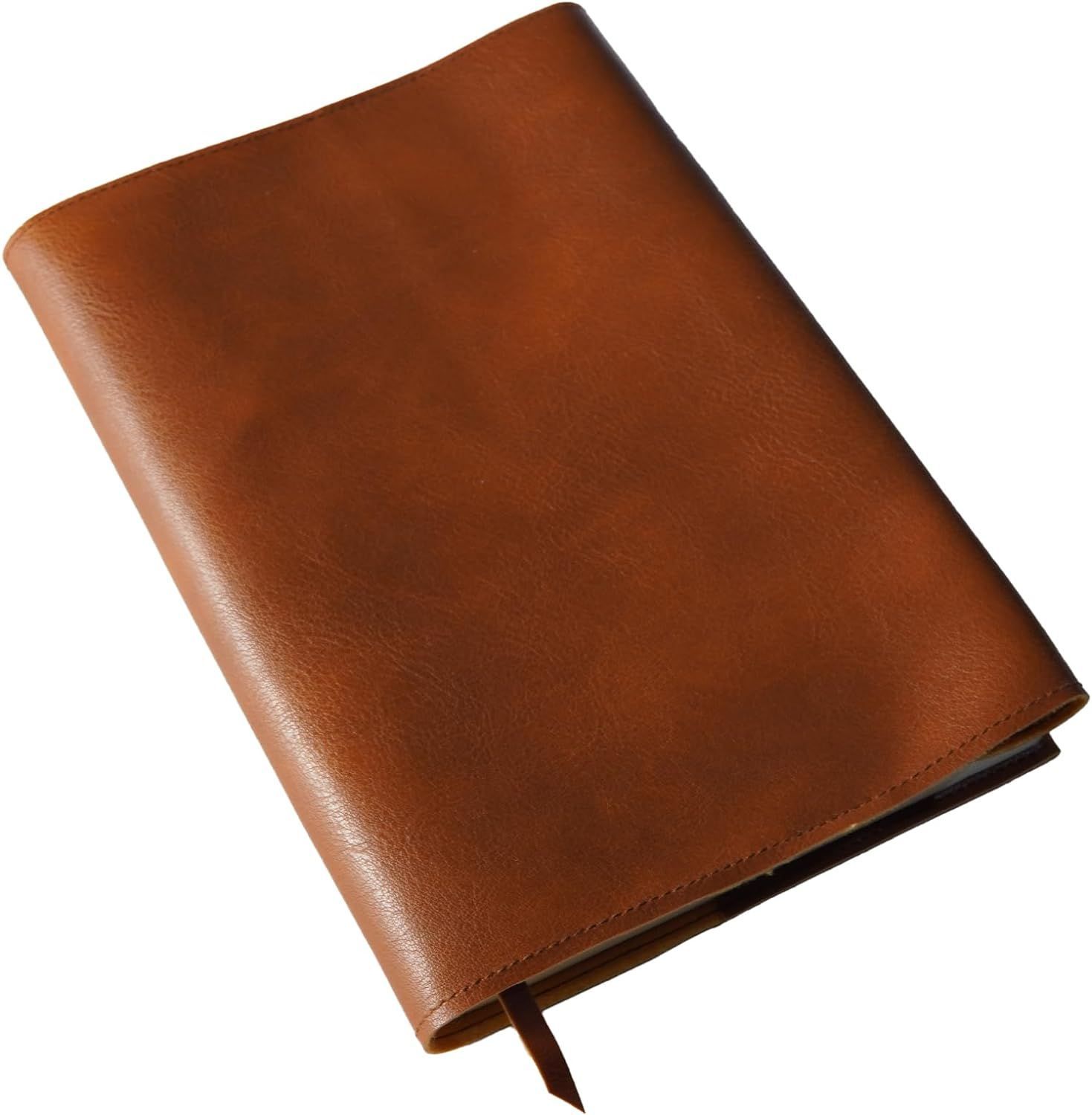 gogesブックカバー a5 防水レザー ― 上質感のある合皮の高級本カバー（文芸書 参考書 専門書） サイズ調整可能 厚め対応可 しおり付き 軽量 おしゃれ（a5 ブラウン） - メルカリ