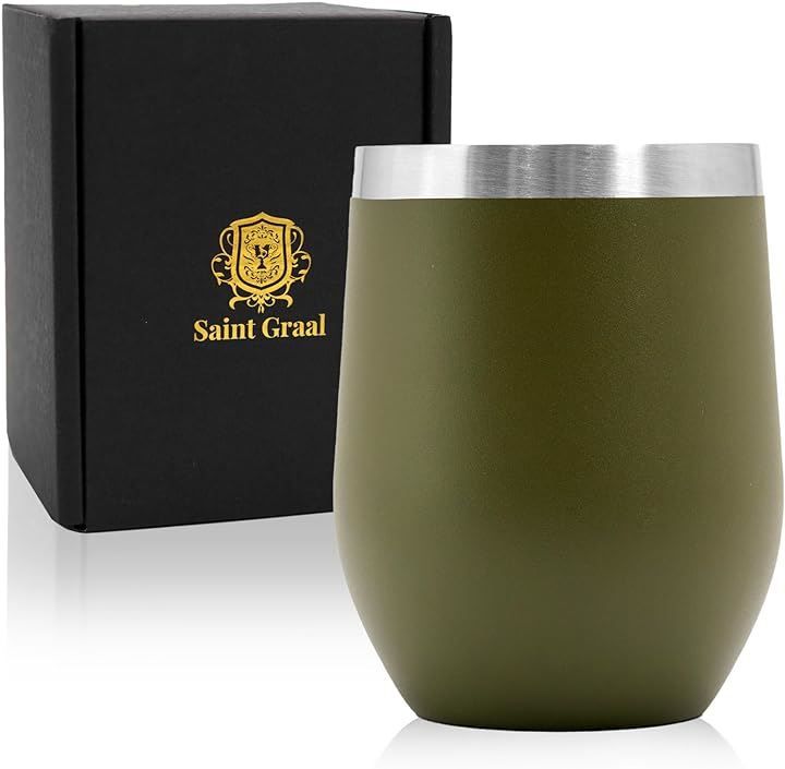 SaintGraal ステンレス タンブラー 真空断熱 おしゃれ プレゼント 誕生日 父の日 父親 男性 ギフト お酒 ウイスキー グッズ( モスグリーン) - メルカリ
