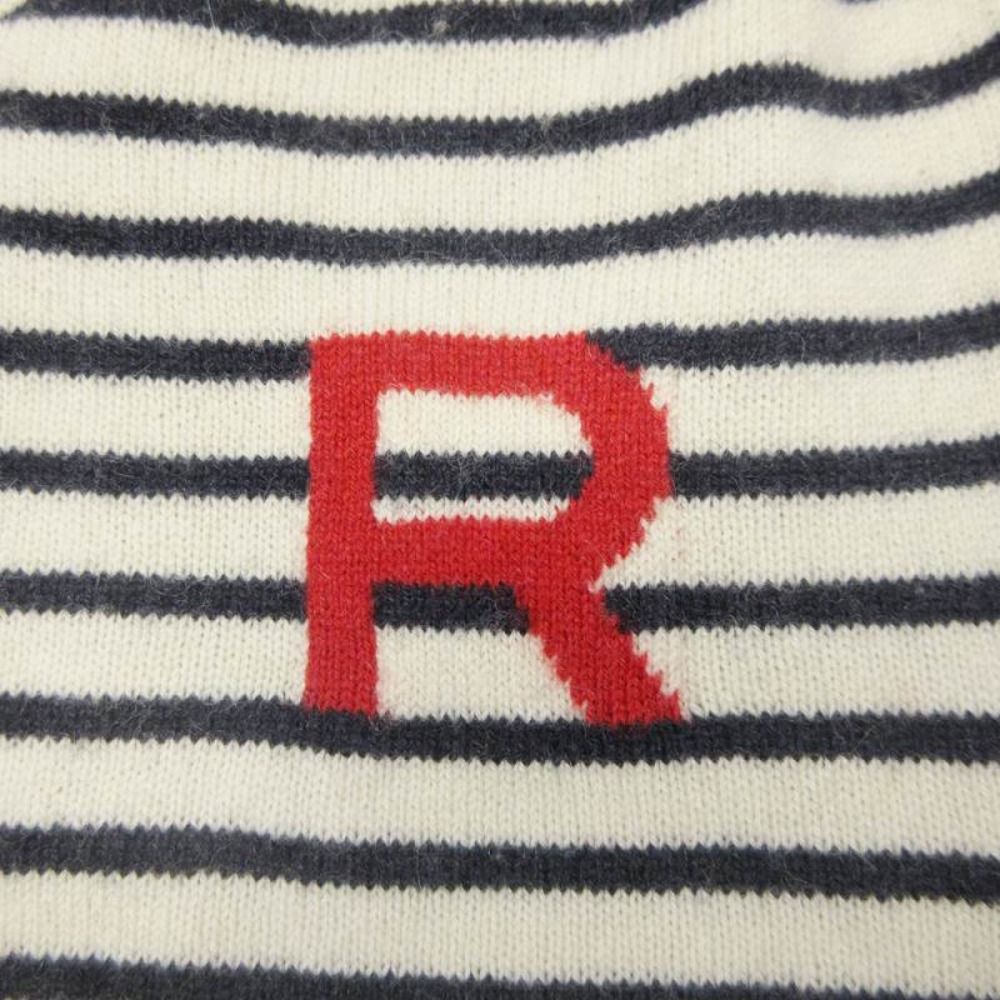 良品 ROCHAS ロシャス Rロゴ ボーダー ニット セーター トップス 良品 ROCHAS ロシャス Rロゴ ボーダー ニット セーター トップス