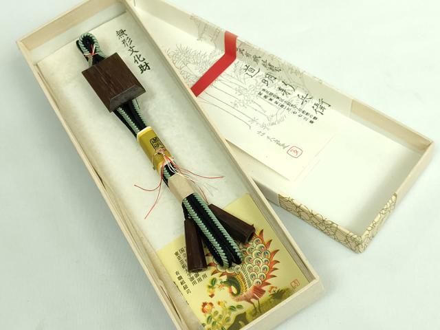 平和屋本店■極上　有職組紐道明　帯締め　高麗組　薄香色　宮内庁御用　国立博物館御用　東京芸術大学御用　逸品　CXAA0591s5 平和屋本店□極上 有職組紐道明 帯締め 高麗組 薄香色 宮内庁御用