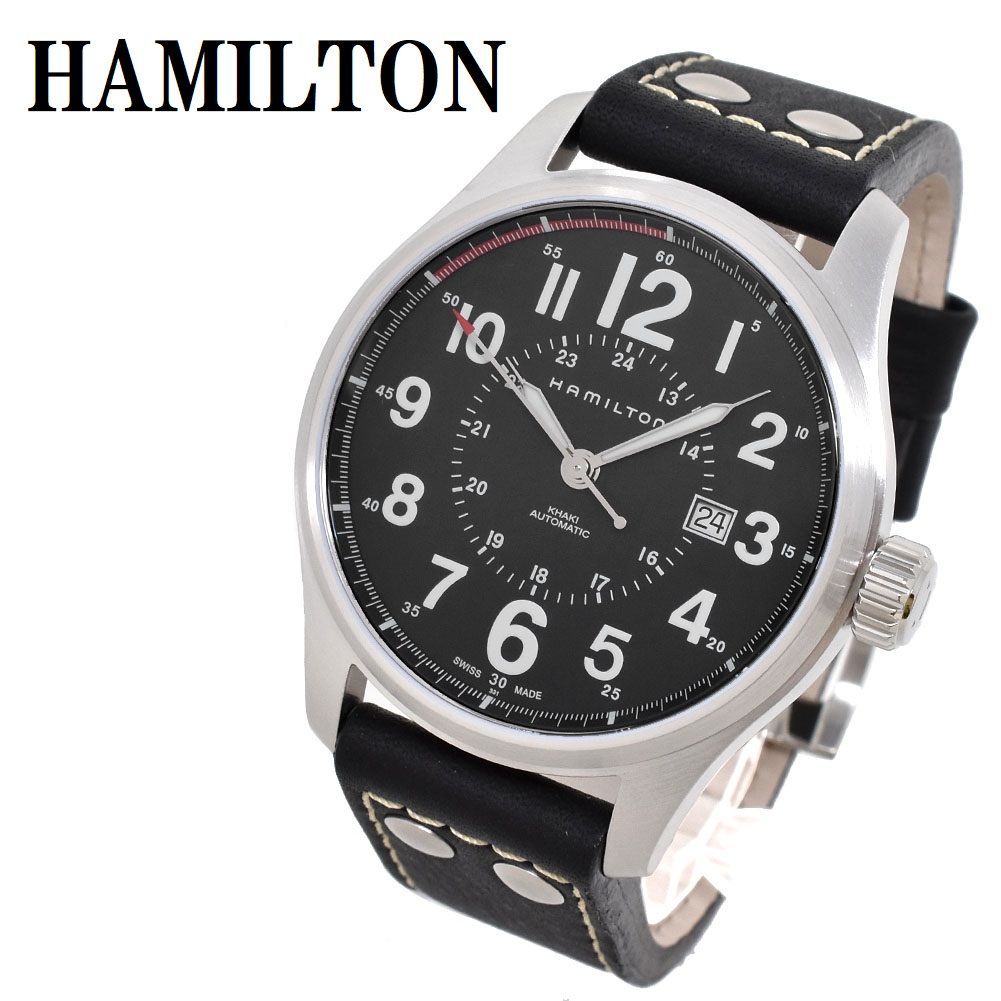 ハミルトン HAMILTON H70615733 カーキ フィールド オフィサー オート 腕時計 ウォッチ 自動巻き メンズ シルバー ...