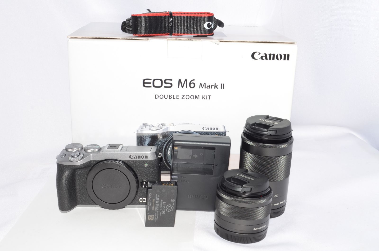 Canon EOS M6 Mark II ダブルズームキット シルバー EOSM6MK2SL-WZK ミラーレス一眼カメラ l2620 - メルカリ