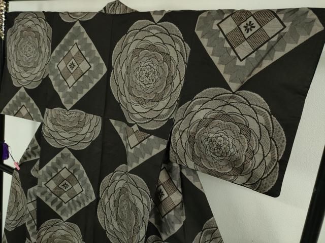 平和屋本店□希少 本場大島紬 現代龍郷絣 鈴乃屋扱い 逸品 DZAA4861kh5