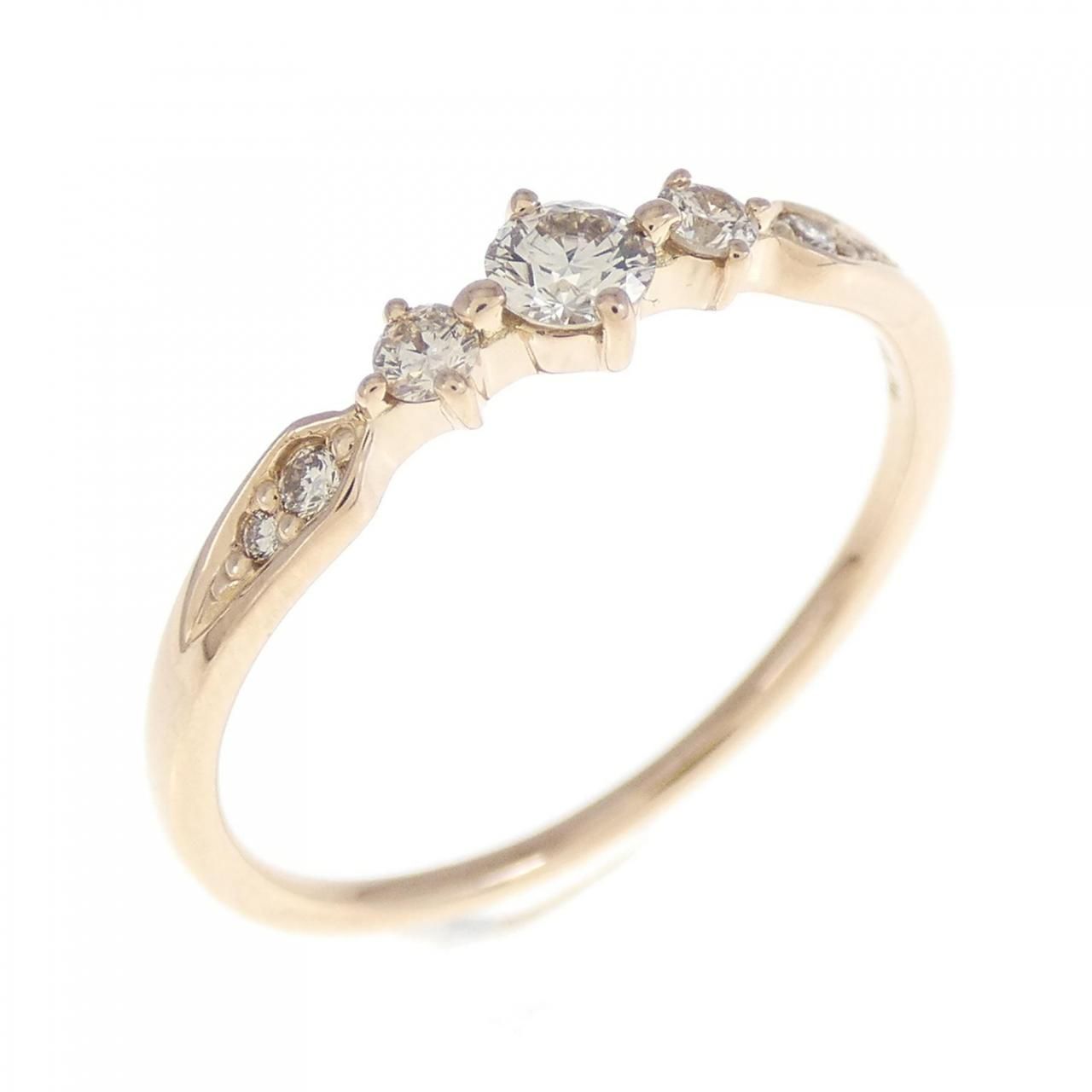 K18PG ダイヤモンド リング 0.15CT - メルカリ