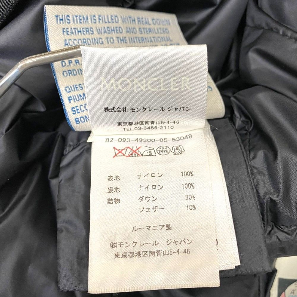MONCLER HERMINE GIUBBOTTO レディース ダウンコート ジャケット サイズ0 ブラック - メルカリ