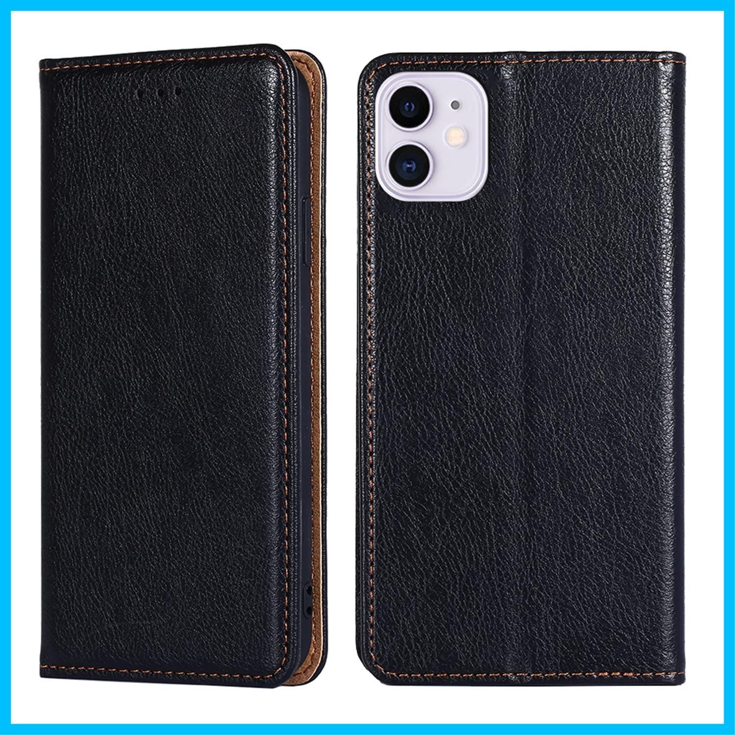 【新品・未使用】6.1インチ (iphone11 PinLiSheng 360度保護 対応 ダークブラック) ケース11 iphone スタンド機能 カード収納 マグネット式 放熱性 着脱し ...