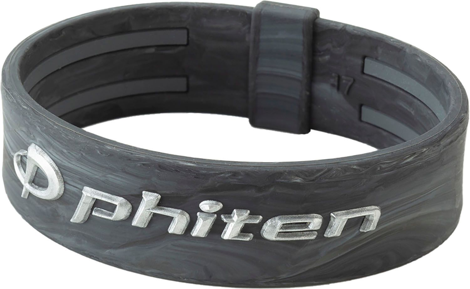 ファイテン Phiten ラクワブレスレット エクストリーム RAKUWAブレスレット EXTREME マーブル グレー 17cm スポーツブレスレット シリコン メタックス TG913125 ...