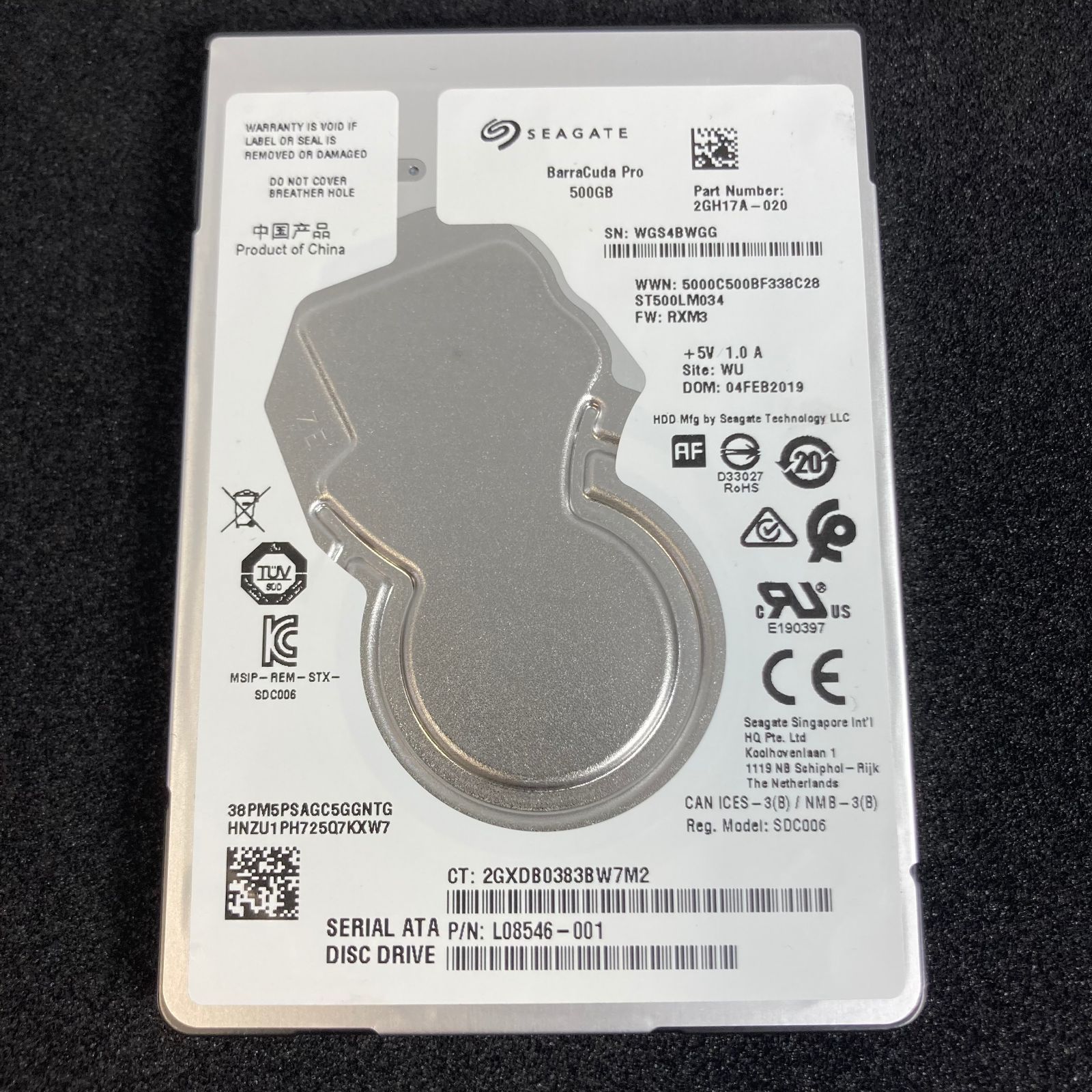 Seagate BarraCuda Pro 500GB 2.5" 128MBキャッシュ 7mm SATA HDD | 22k h ...
