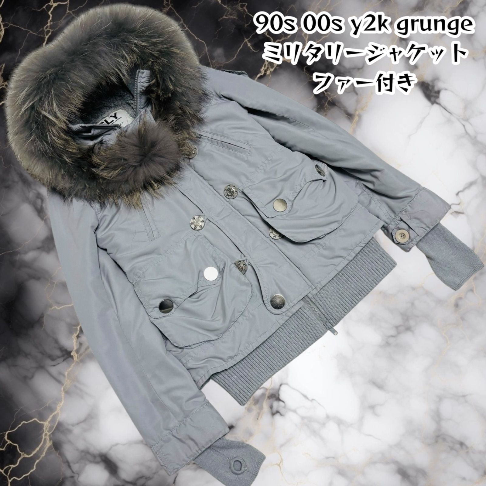 y2k 00s archive ギミック 平成 ギャル グランジ ファージャケット N3B モッズコート 中綿ジャケット フェアリーグランジ マクブリング ストリート ヴィンテージ アーカイブ ...