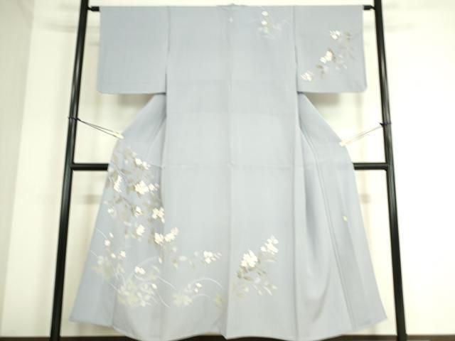 平和屋着物○訪問着 友禅 女人花文 暈し染め 反端付き