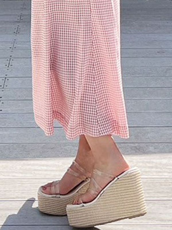 RESEXXY リゼクシー サンダル レディース 厚底 クリア ウェッジ