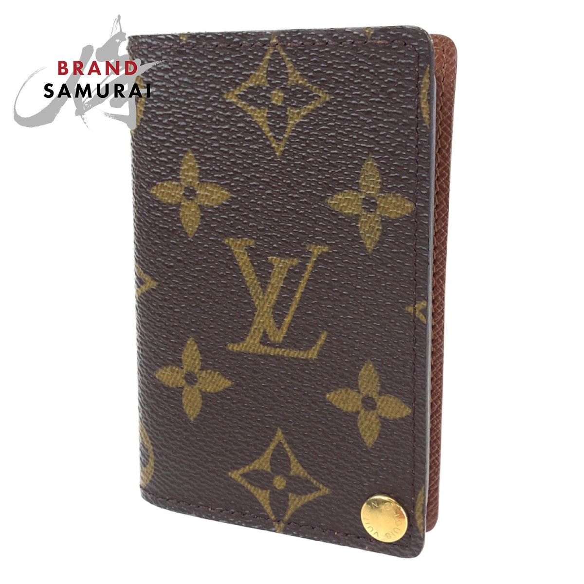 LOUIS VUITTON ルイヴィトン モノグラム ポルトカルトクレディ プレッシオン 男女兼用 ブラウン PVC M60937 カード ...