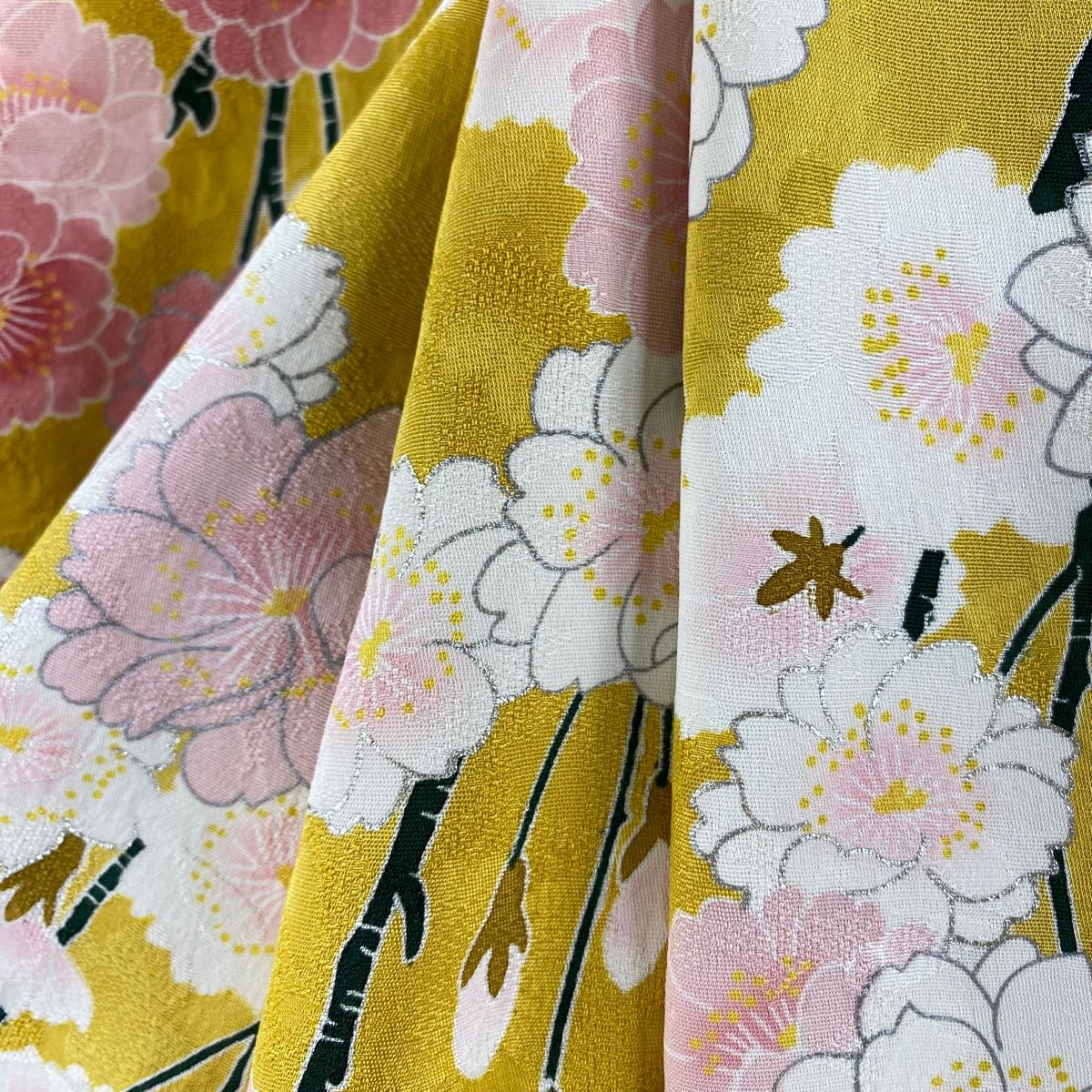 平和屋着物□極上 アンティーク 大正ロマン 振袖・長襦袢(袷・半衿刺繍