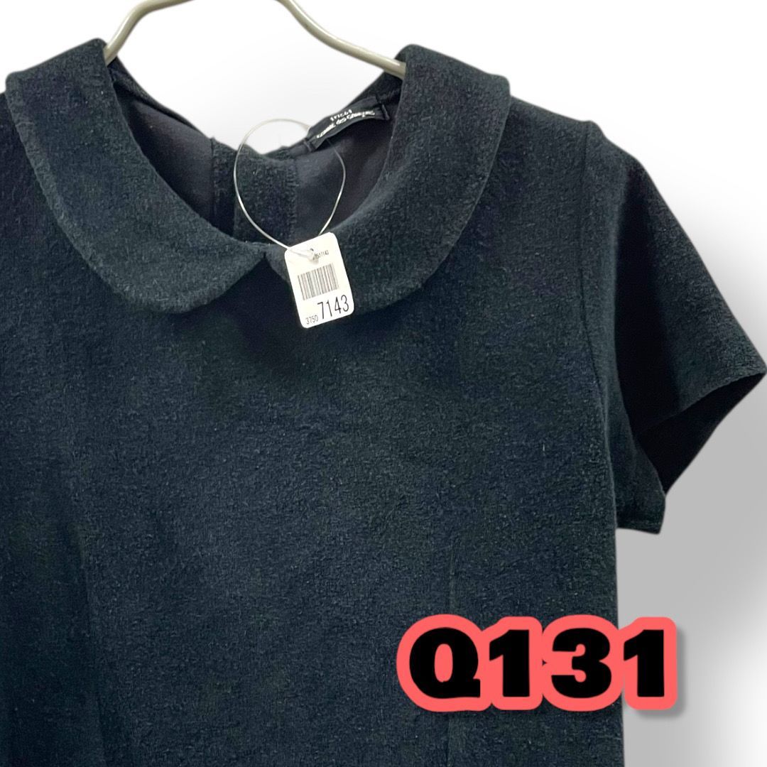 COMME des GARCOMS（コムデギャルソン）パイル地 半袖 ポロシャツ ブラック M相当 管理Q131 - メルカリ