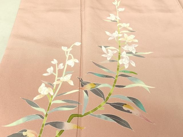 平和屋着物○京加賀友禅 百貫石峰 訪問着 草花文 暈