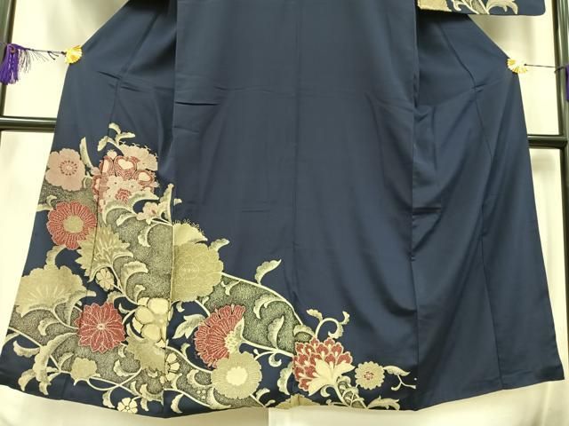 平和屋着物○上質な紬 色無地 丁字色 正絹 逸品 未使用 AAAZ4988ck