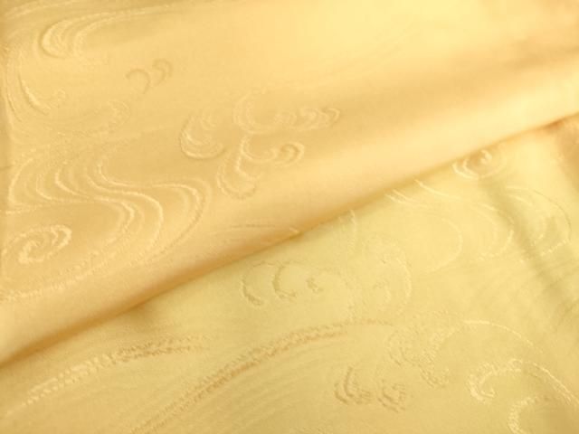 平和屋着物○螺鈿工芸作家 佐野正喜 色無地 飛鳥地紋 墨色 正絹 逸品