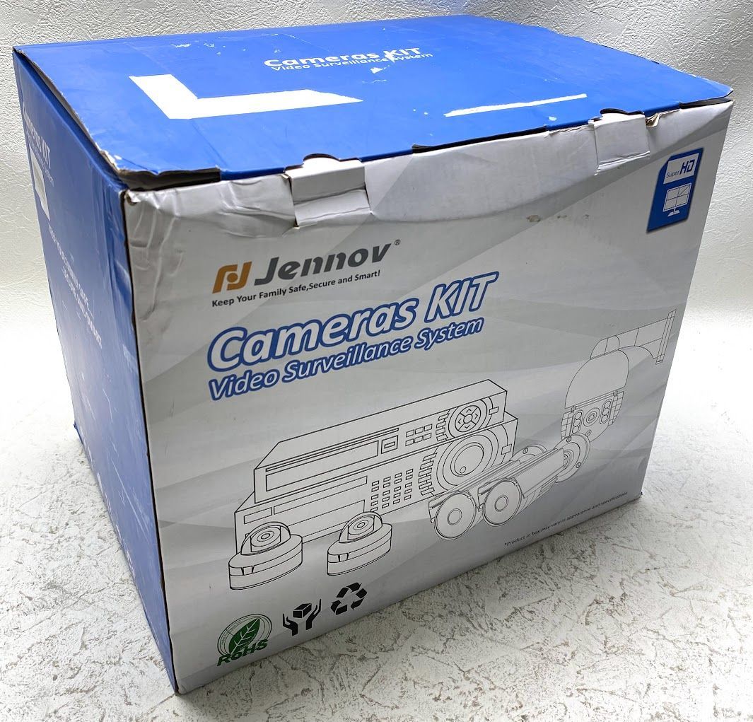大特価 半額セール【開封済・未使用品】Jennov Cameras KIT POE 高精細800万画素 4K カメラセット K0109 ...
