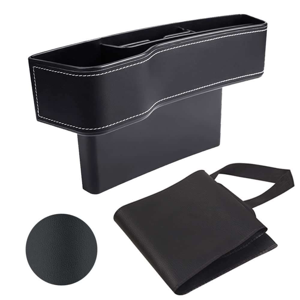 隙間収納ボックス 隙間隠し 車検証書入れ 小銭 cx5 隙間収納 車用品 cx8 ドリンクホルダー 小物入れ SUV対応 収納 シート隙間埋め 運転席 傘入れ袋付き 軽自動車 助手席 収納 ...