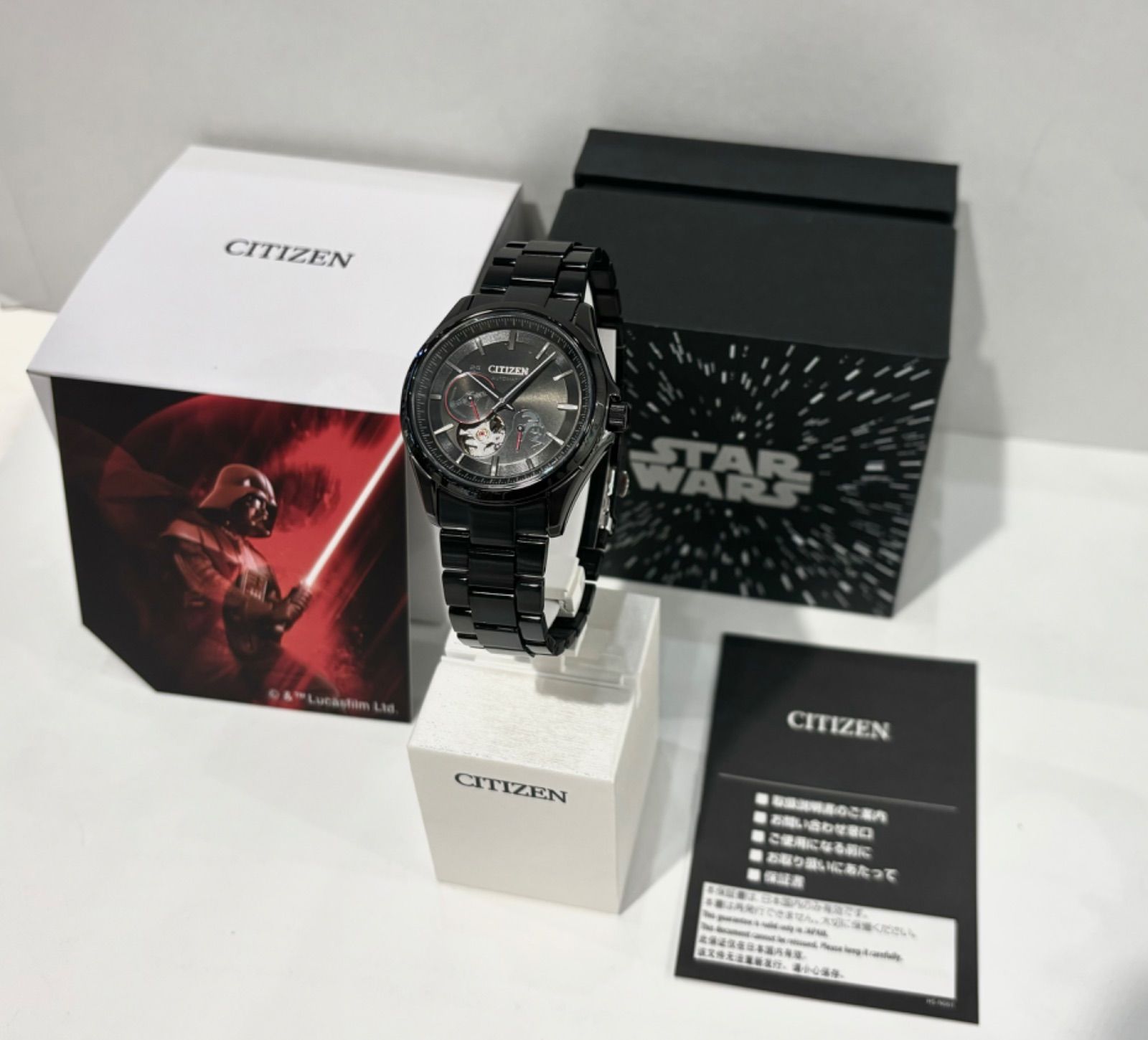 新品正規品】CITIZEN ダース・ベイダー 500本限定 NP1015-66E 新品正規品】CITIZEN ダース・ベイダー 500本限定 NP1015-66E