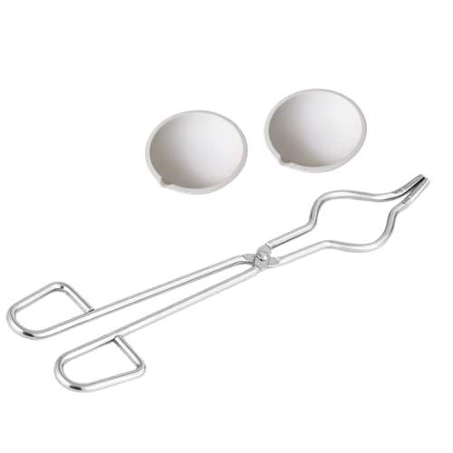 磁器るつぼ皿 鋳金 坩堝 鋳造 チョコ皿 皿 るつぼセット るつぼ るつぼはさみ はさみ 溶解皿 Quikaboo はさみ+るつぼ2個（直径8㎝） - メルカリ