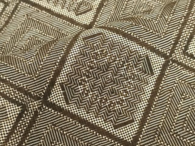 平和屋着物○本場大島紬 龍郷絣 草花文 正絹 逸品 AAAU8393zg