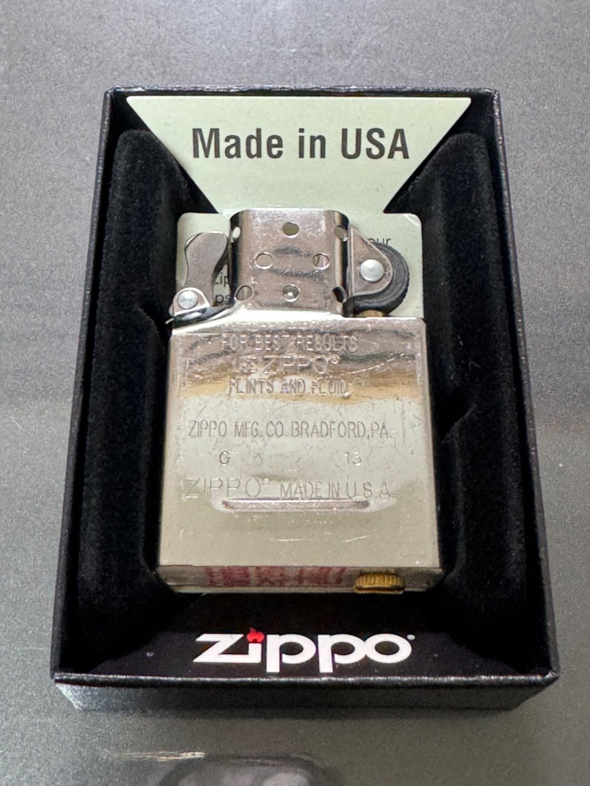 zippo 純正インサイドユニット 2013年製 シルバーインナー ジッポー 中身 交換用 INSIDE UNIT REGULAR SILVER G ZIPPO 13 ケース 保証書 - メルカリ