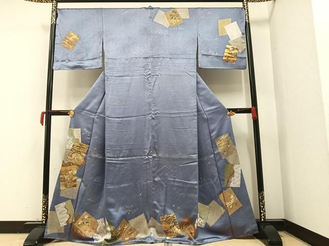 平和屋着物○訪問着 友禅 作家物 峰山 枝花文 正絹 逸品 AAAY8959ph