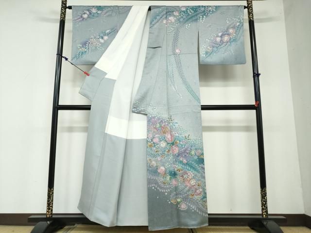 平和屋着物○訪問着 辻が花 暈し染め 金彩 正絹 逸品 DAAW5778ud