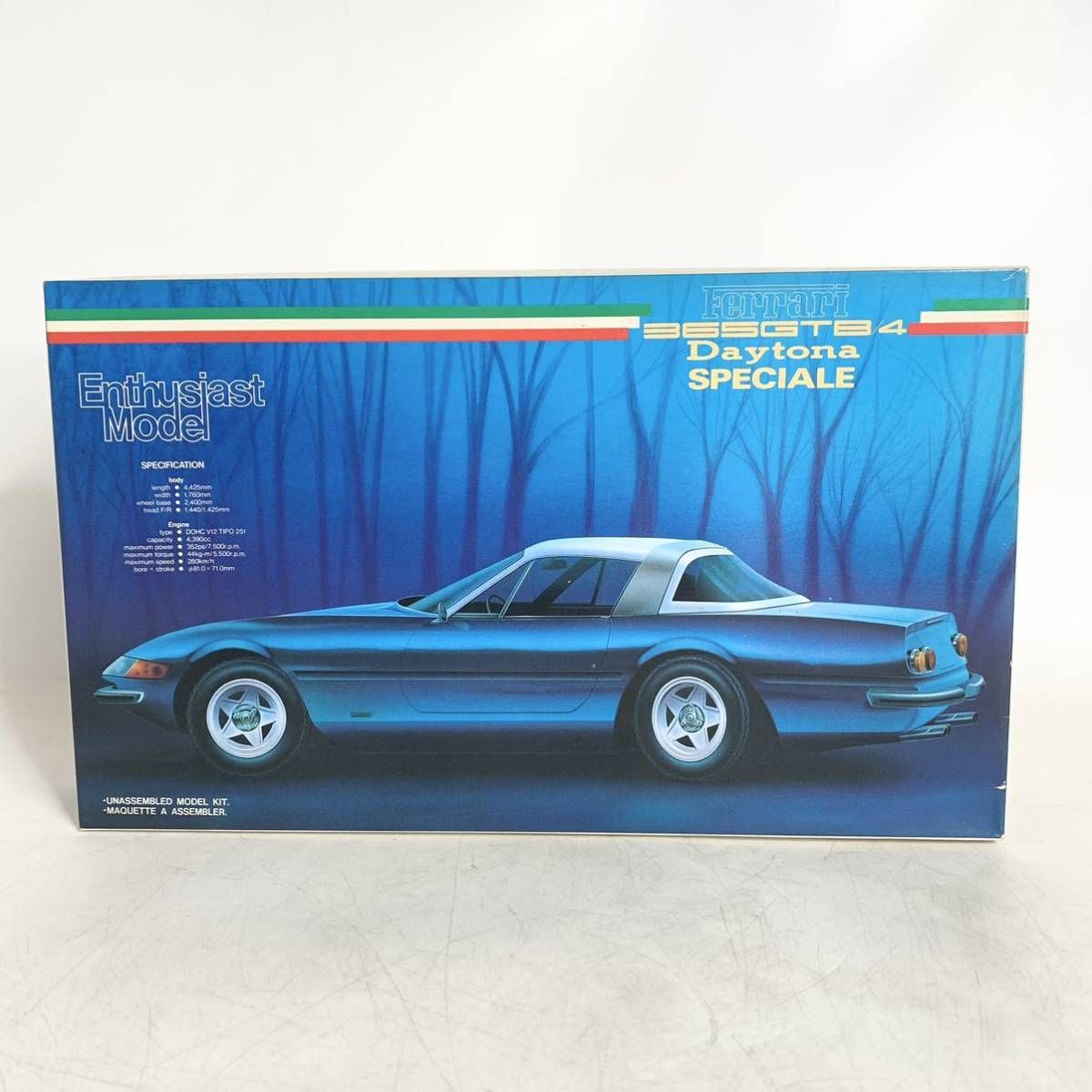 未組立 フジミ模型 1/24 フェラーリ 365GTB/4 ディトナスペチアーレ Ferrari Daytona SPECIALE プラモデル ...