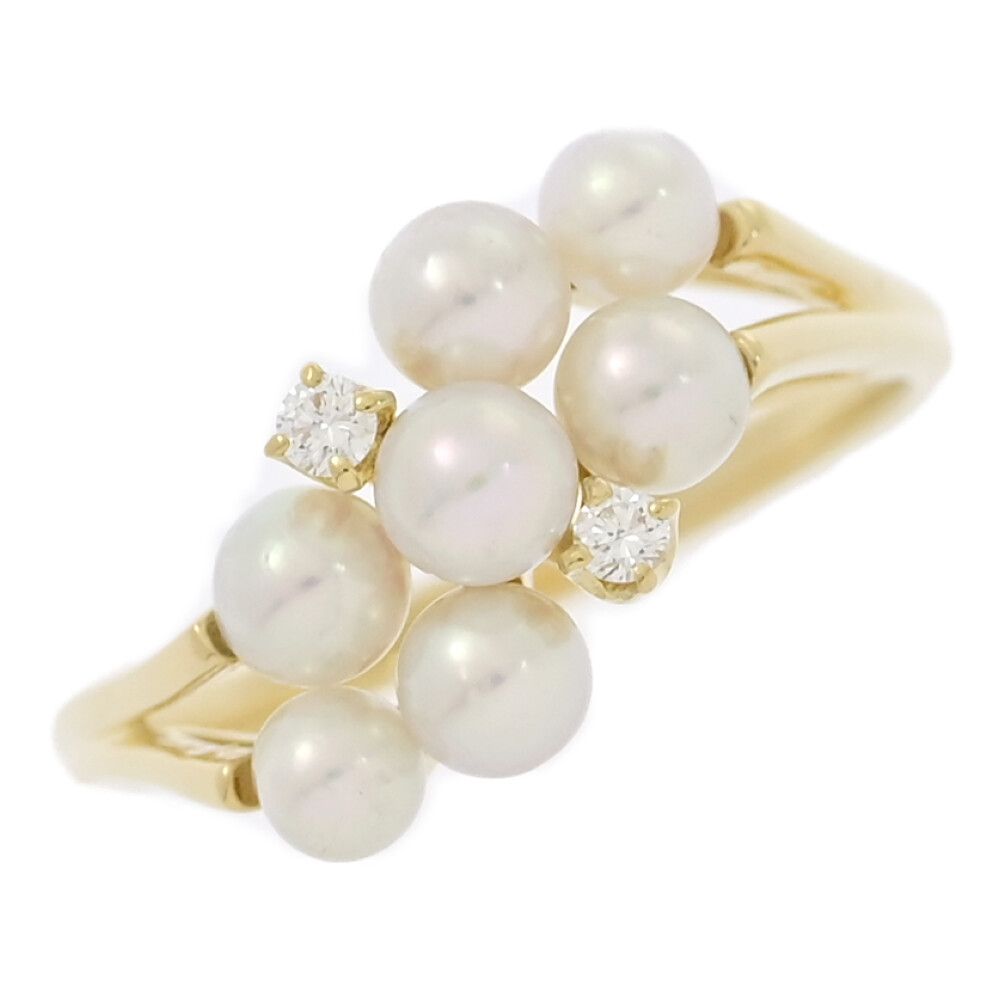 MIKIMOTO ミキモト アコヤ真珠/パール リング・指輪/K18YG/750-2.8g/11号/#51/イエローゴールド/プレゼント【♀ ...
