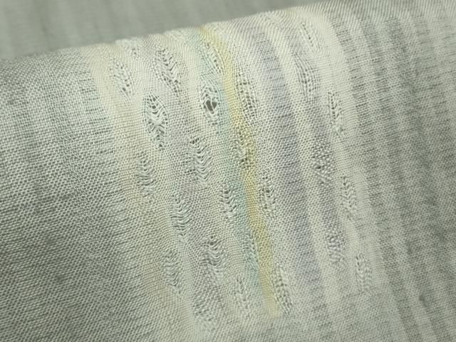 平和屋本店□極上 夏物 十日町 名門青柳謹製 櫛引織 赤城紬 草木染