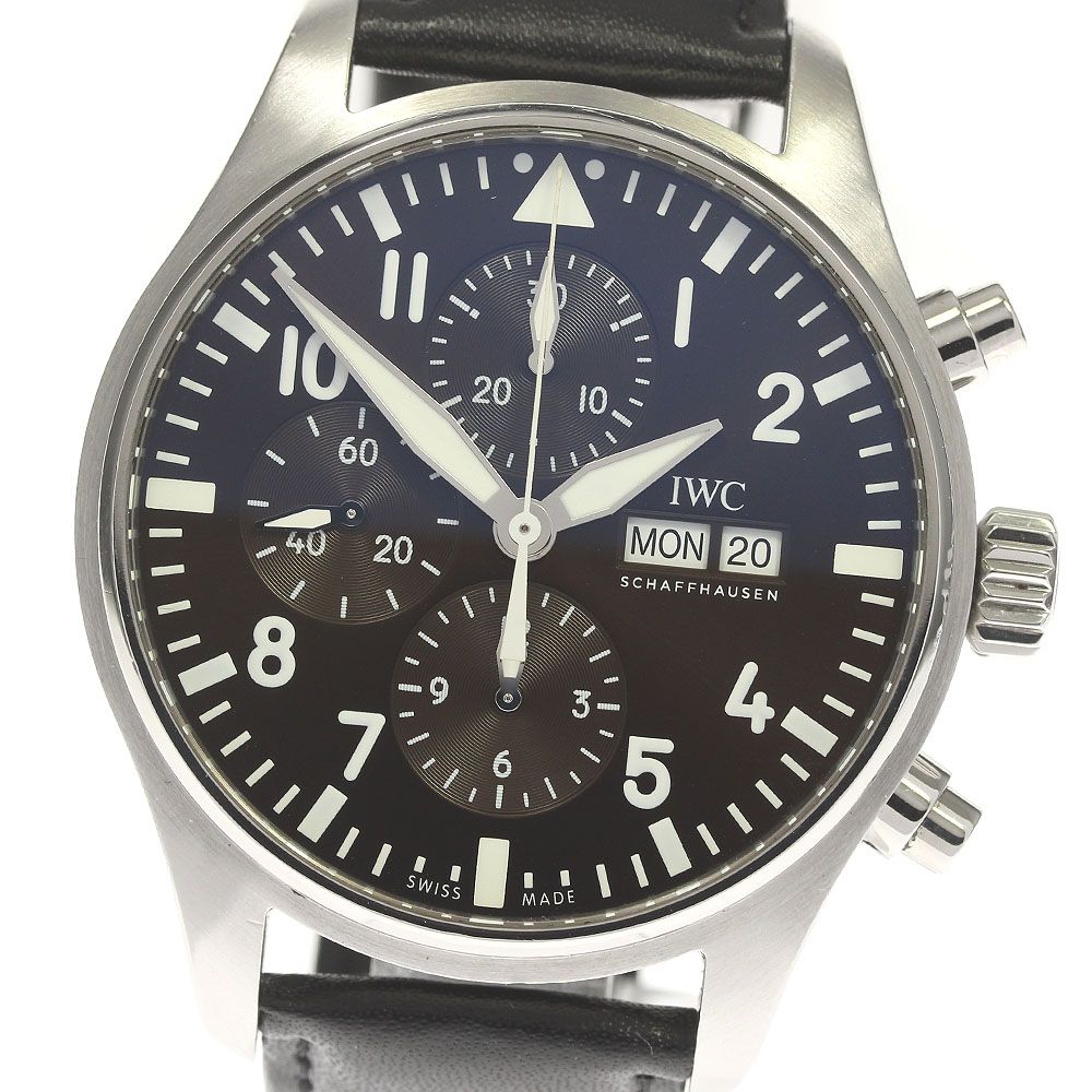IWC IWC SCHAFFHAUSEN IW377713 パイロットウォッチ アントワーヌ ド サンテグジュペリ クロノグラフ 自動巻き ...