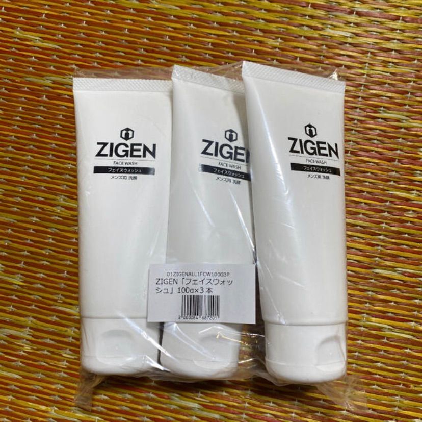 ZIGEN フェイスウォッシュ 100g 3本セット - メルカリ