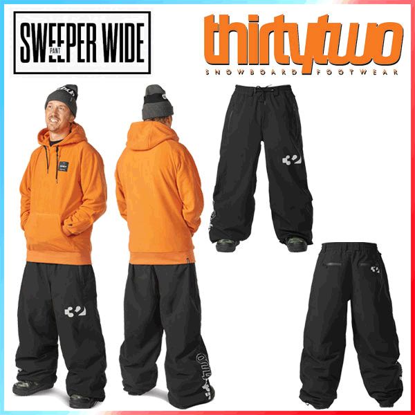 23-24 THIRTYTWO/サーティーツー SWEEPER WIDE pant スイーパーワイドパンツ メンズ レディース 防水パンツ ...