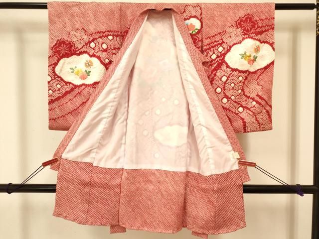 平和屋着物○お召 丸文 正絹 逸品 AABA8778zg