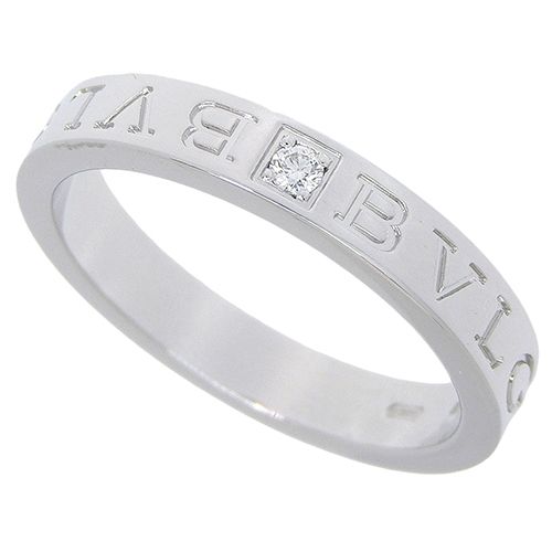 BVLGARI(ブルガリ) ビー・ゼロワン エッセンシャル バンドリング 339992 K18 ホワイトゴールド WG リング・指輪 ...