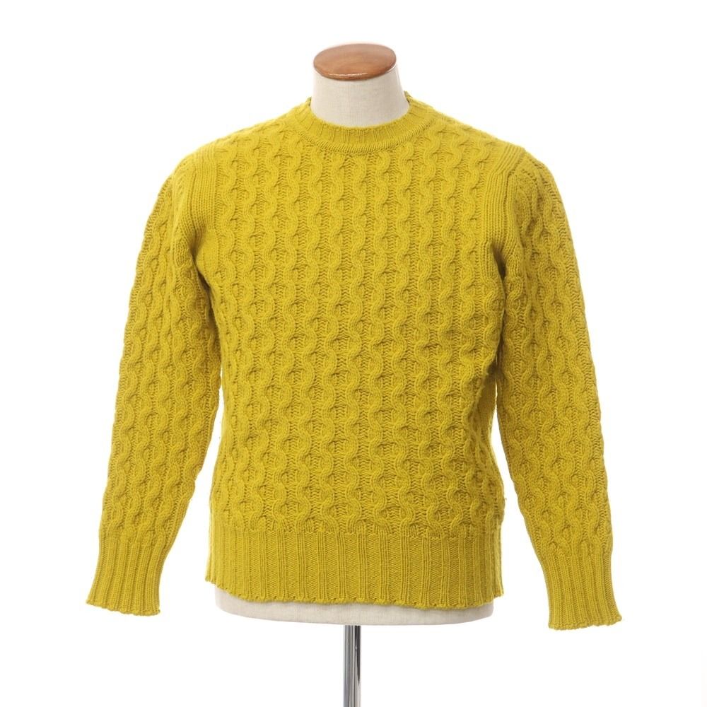 【中古】スコットアンドチャーターズ Scott & Charters ウール クルーネック プルオーバーニット マスタードイエロー【サイズ40】【メンズ】 - リタリオリブロ メルカリ店 - メルカリ